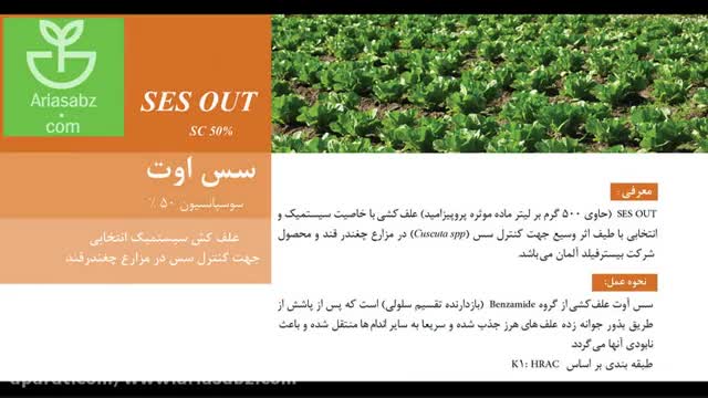 سم علف کش تضمینی سس اوت - SES OUT - نماشا