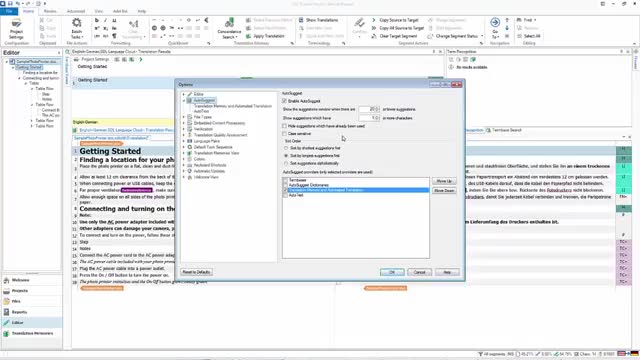 How to use the AutoSuggest feature in SDL Trados Studio - نماشا How to use the AutoSuggest feature in SDL Trados Studio - نماشا